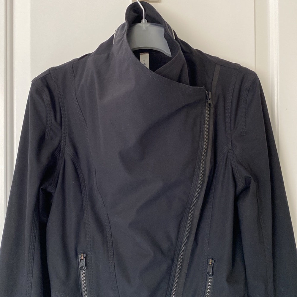 Lululemon Shawl Collar Zip Moto Jacket - Gem